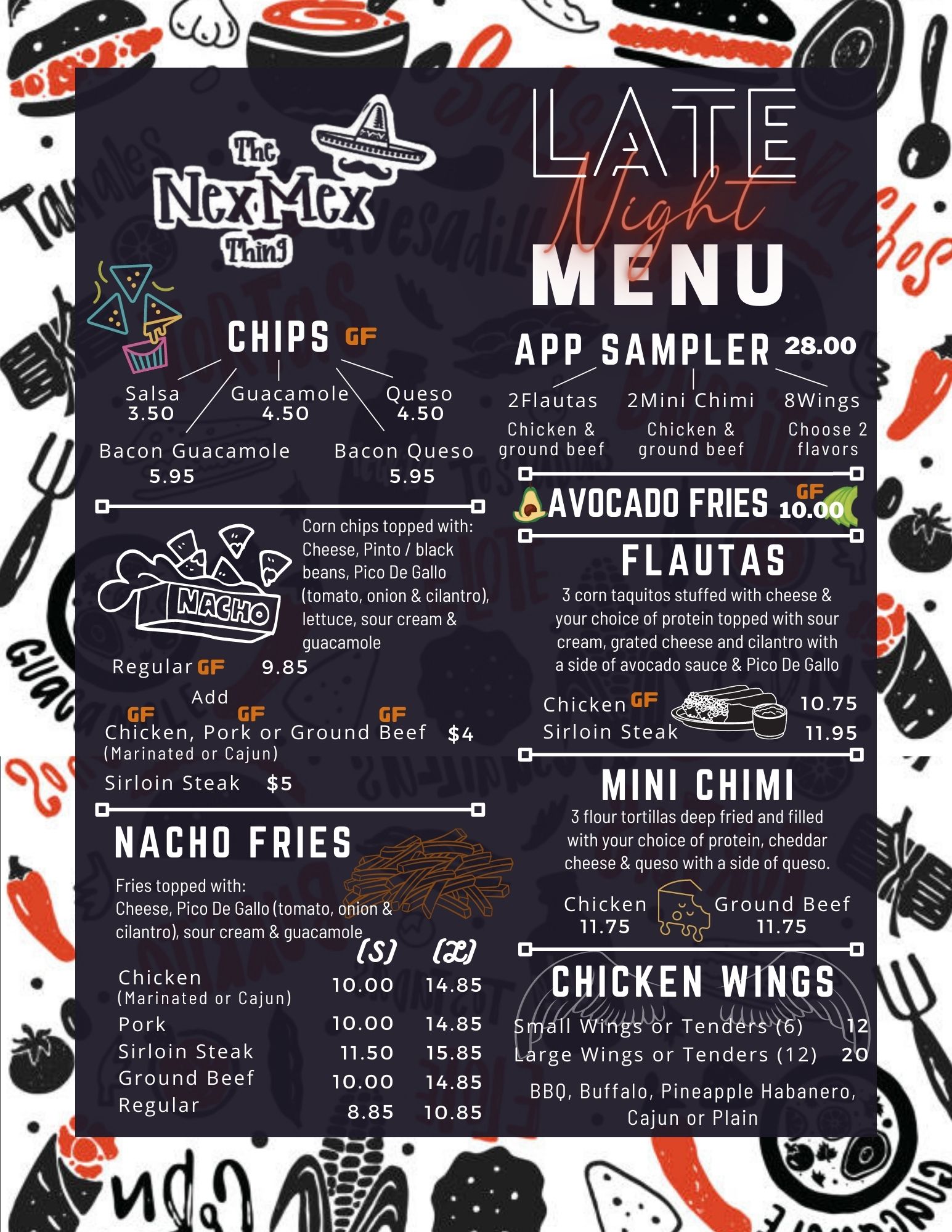 Late Night Menu – The NexMex Thing